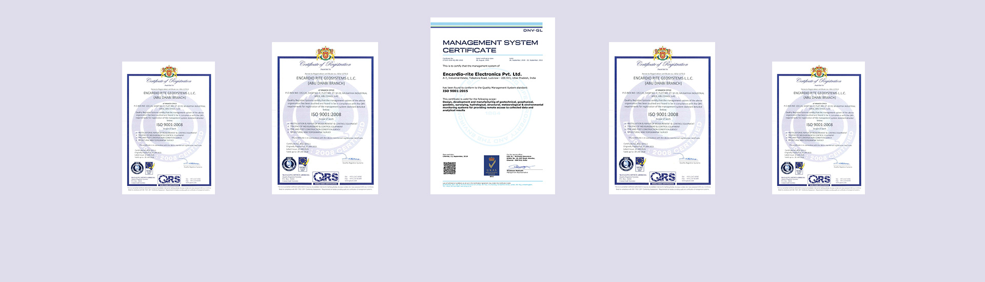 Certifications - Encardio-rite Group | Encardio Rite